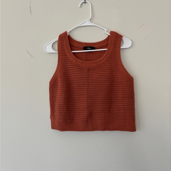 Lulus | Sweaters | Lulus Rust Knit Vest M | Poshmark